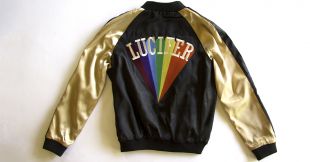 KENNETH ANGER - KENNETH ANGER'S LUCIFER RISING SATIN BOMBER JACKET ...
