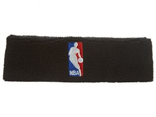 For Bare Feet - NBA Logoman Headband - Black - Black One Size