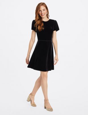Draper James - Velvet V Back Dress