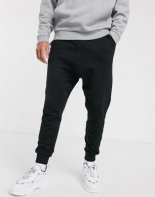 ASOS DESIGN - ASOS DESIGN - Jogger à entrejambe bas - Noir | ASOS