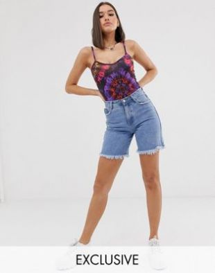 Missguided - Denim Shorts Blue