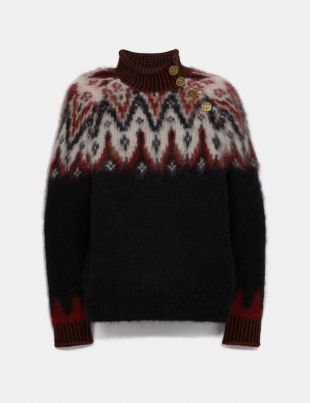 Coach - Fair Isle Turtleneck Sweater