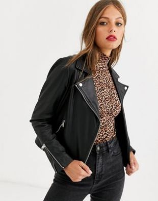 Asos - Leather Biker Jacket