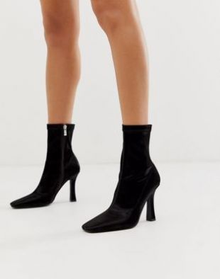 raid - RAID - Collin - Bottes ajustées à talons évasés - Noir | ASOS