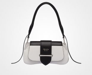 Prada - White Leather Shoulder Bag