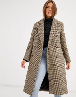ASOS DESIGN - Check Dad Coat