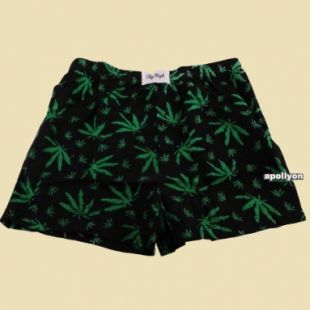 Boxer Short Weed Sky High Black