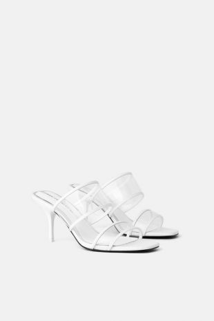 Zara - HighHeeled Vinyl Sandals