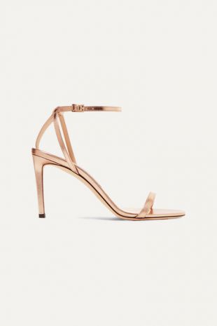 Jimmy Choo - Minny 85 Metallic Leather Sandals