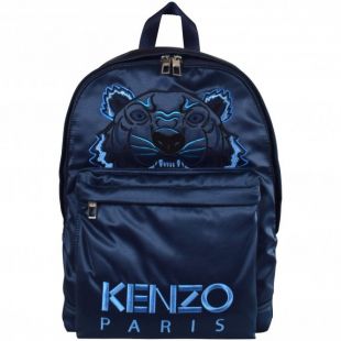 Kenzo - Blue Holiday Capsule Satin Tiger Backpack