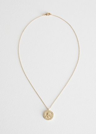 & Other Stories - Bee Embossed Pendant Necklace