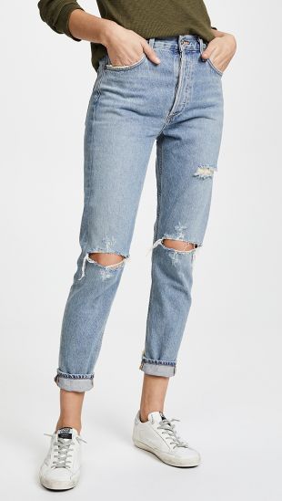 agolde - High Rise Blue Jeans