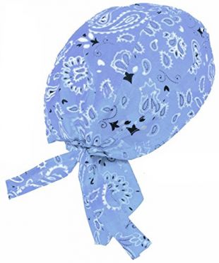 Buy Caps and Hats - Light Blue Paisley Do-Rag Bandana Skull Cap Doo Du ...