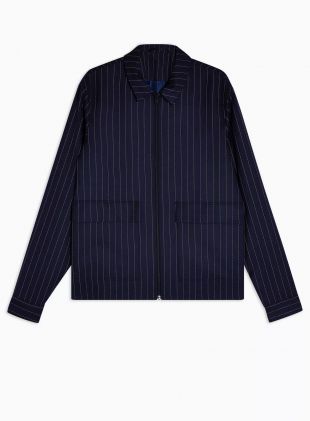 Topman - Smart Stripe Zip Jacket