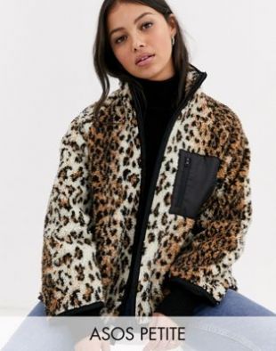 Asos - Leopard Fleece Jacket