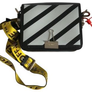 Off-White - Diagonal Binder Clip Bag