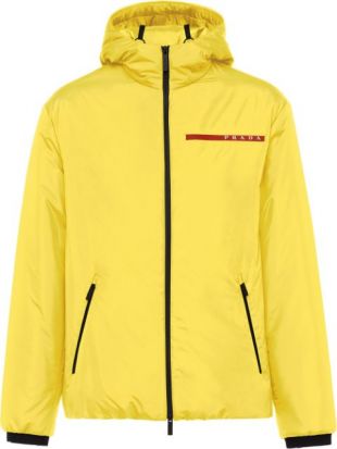Prada - Logo-Stripe Yellow Jacket