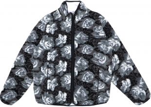 Supreme - Supreme Roses Sherpa Fleece Reversible Jacket Black