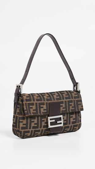 Fendi - Brown Fab­ric Bag