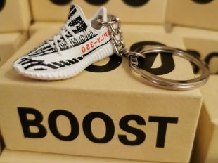 Luxury Sneakers Keychains - Zebra YZY 350 Boost Keychain