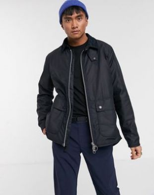 Barbour Beacon - Barbour Beacon Tinder wax jacket in navy | ASOS