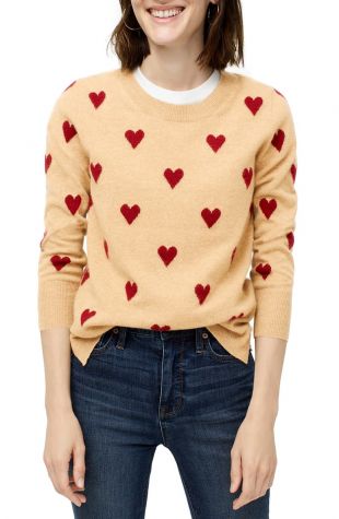 J Crew Heart Sweater