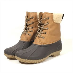 Portland Boot Company - Brown Fleece Lined Duck Boots