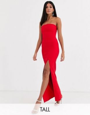 Vesper Tall - Vesper Tall - Robe longue fendue à encolure bandeau ...