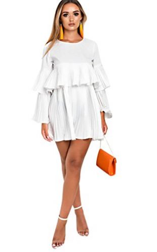 IKRUSH - IKRUSH Womens Tessy Frill Shift Dress