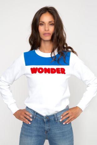 by French disorder - sweat femme avec broderie WONDER