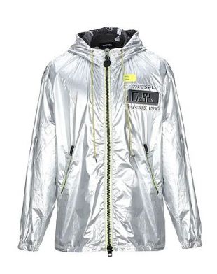 Blouson gris métallisé - DIESEL Blouson - Manteaux et blousons | YOOX.COM
