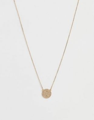 PIECES - Pieces - Collier avec pendentif rond gravé | ASOS