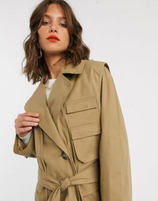 ASOS DESIGN - ASOS DESIGN - Hybrid - Trench-coat fonctionnel - Camel | ASOS