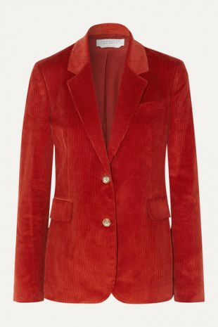 Gabriela Hearst - Red Corduroy Blazer