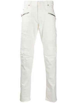 Balmain - Biker slim-fit Jeans