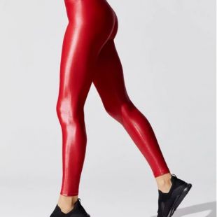 carbon38 - High Rise Full Length Takara Legging in Carbon Red