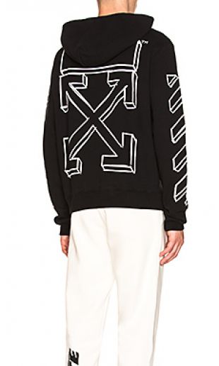 Off-White - OFF-WHITE SWEAT À CAPUCHE MARKER ARROWS en Black | REVOLVE