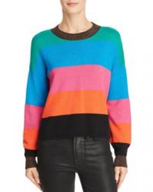 Color block striped sweater - Color Block Striped Sweater