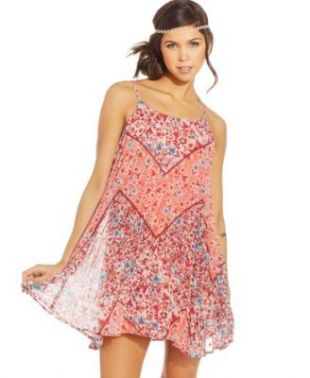 American Rag - Floral Print Trapeze Dress