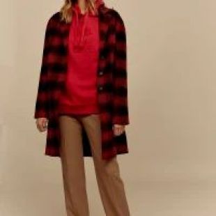Gerald Darel - Checkered wool-blend PENELOPE coat