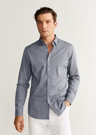 Mango - Chemise slim-fit coton modal - Homme | Mango Man France