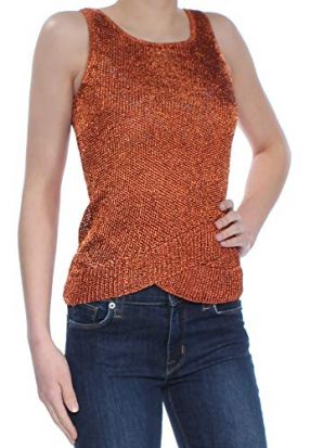 Bar III - Womens Metallic Knit Sweater