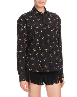 Saint Laurent - Mickey Mouse Blouse