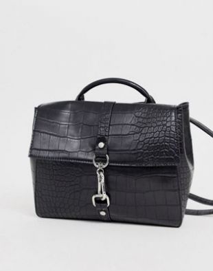 ASOS DESIGN - ASOS DESIGN - Sac à dos multiposition effet croco avec ...