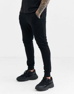 ASOS DESIGN - ASOS DESIGN - Jogger ajusté en coton biologique - Noir | ASOS
