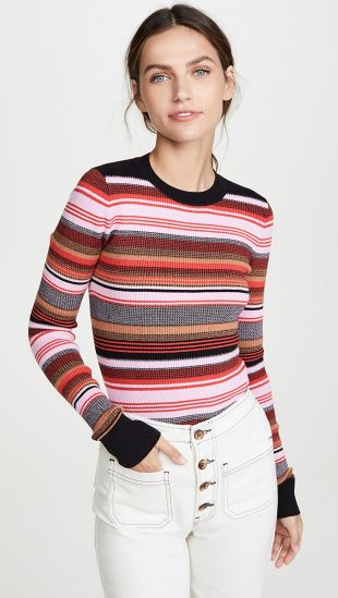 JoosTricot - Crew Neck Variegated Rib Pullover