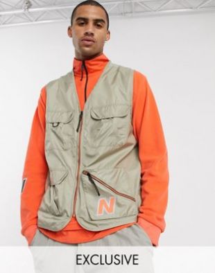 New Balance - New Balance - Utility Pack - Gilet - Taupe - Exclusivité ...