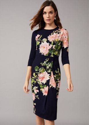 Phase Eight - Navy FLoral Dress