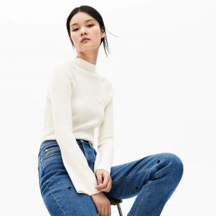 Lacoste - Ribbed Cashmere Cotton Sweater