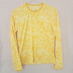 patagonia - Yellow Floral Long Sleeve Top